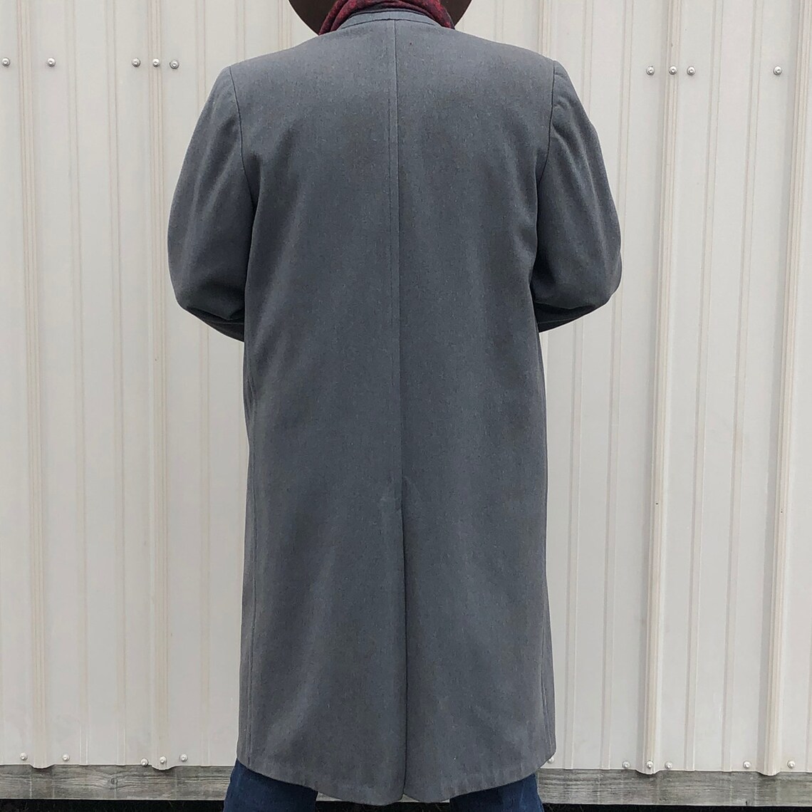 Vintage Mens Wool Cheswick Covert Cloth Overcoat Trench Coat | Etsy