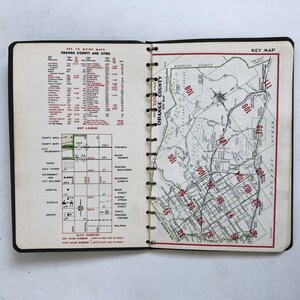 Orange County, California Street Atlas From 1965, Renie Street Atlas ...