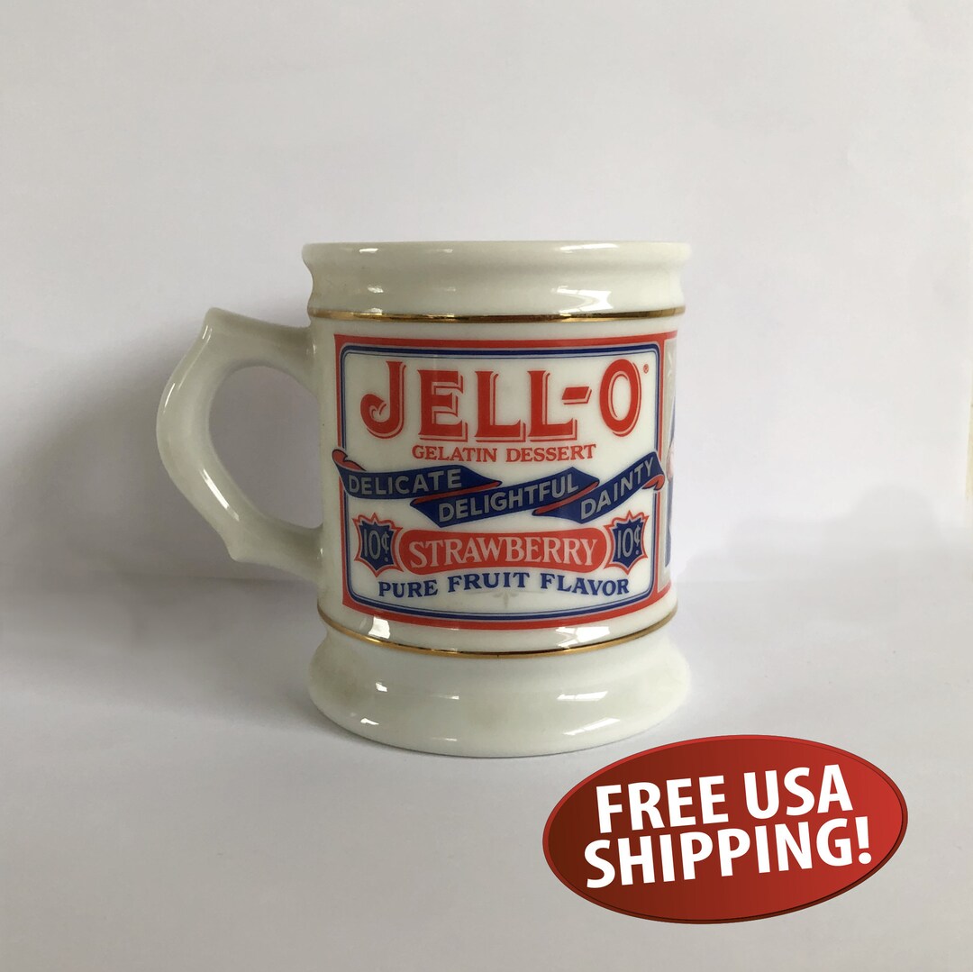 Vintage Jello Mug, 1980s Franklin Porcelain Collectible Mug, Retro ...