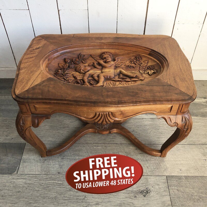 Carved Coffee Table - Etsy
