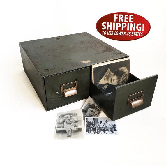 1930s-1940s General Fireproofing Card File Cabinet With Two - Etsy