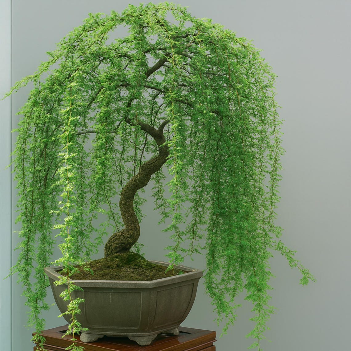 Live Green Weeping Willow Bonsai Cutting Tree, Indoor-outdoor Bonsai ...