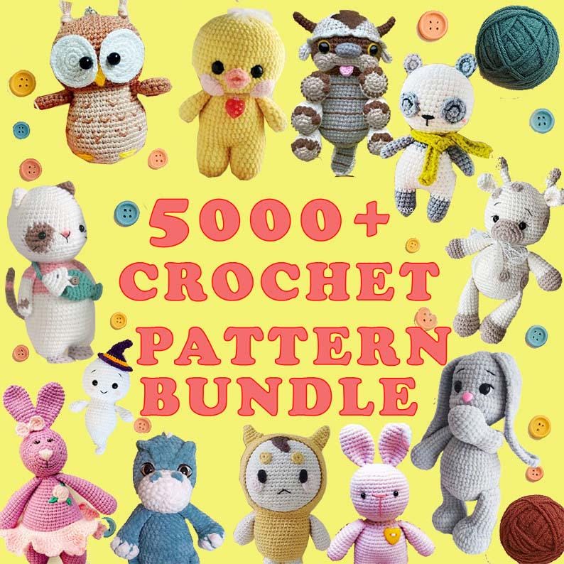 5000+ Amigurumi Crochet Patterns, Crochet Patterns, Ultimate Crochet Pattern Bundle, Handmade ...