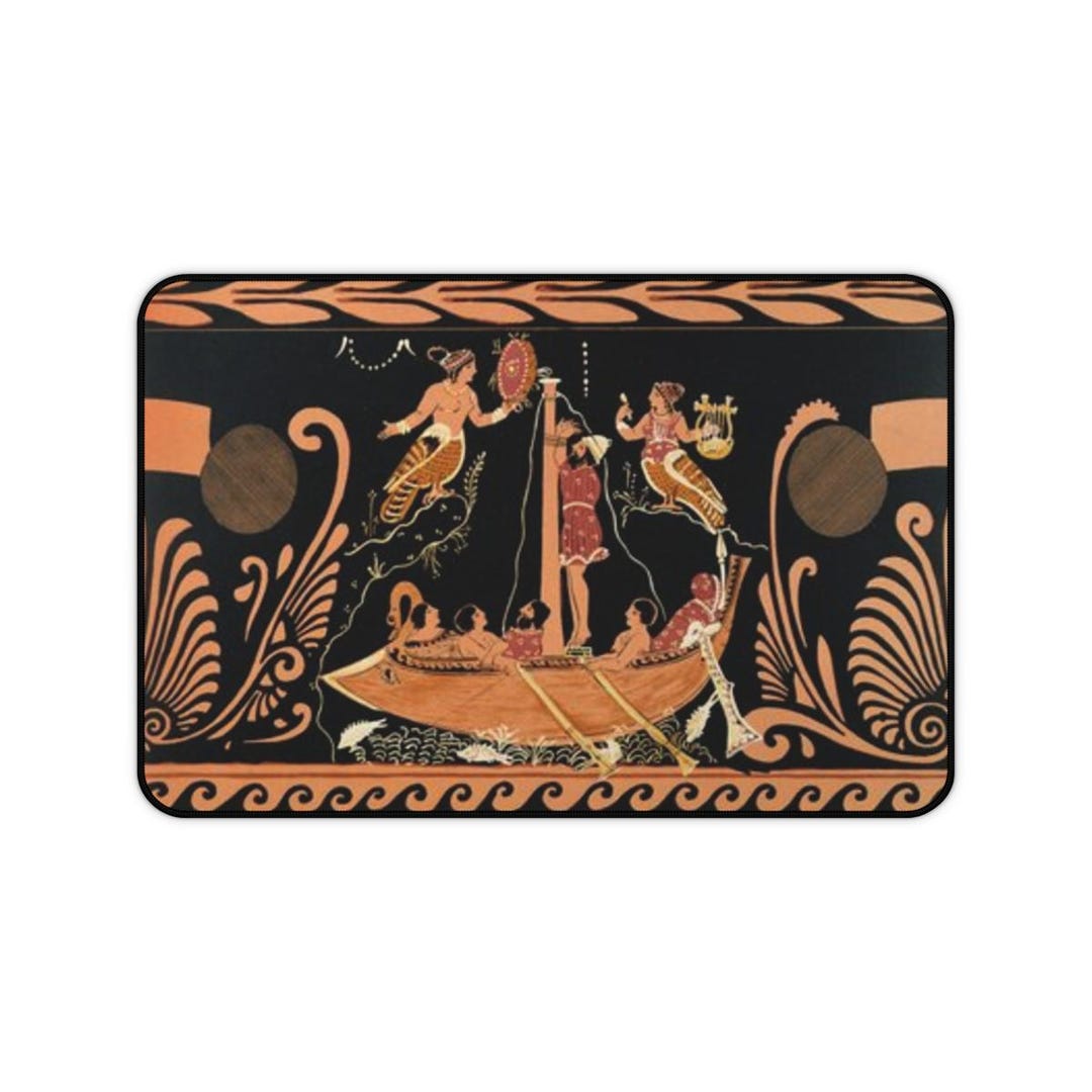Artistic Ancient Greek Desk Mat - Stylish Office Decor for Creatives ...