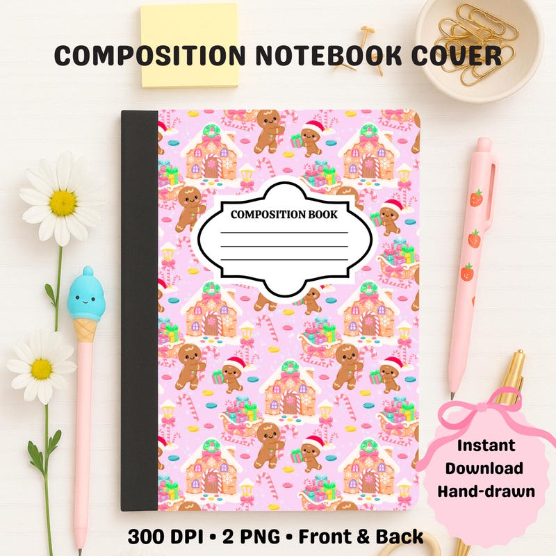 Hand Drawn Notebook Cover - Etsy