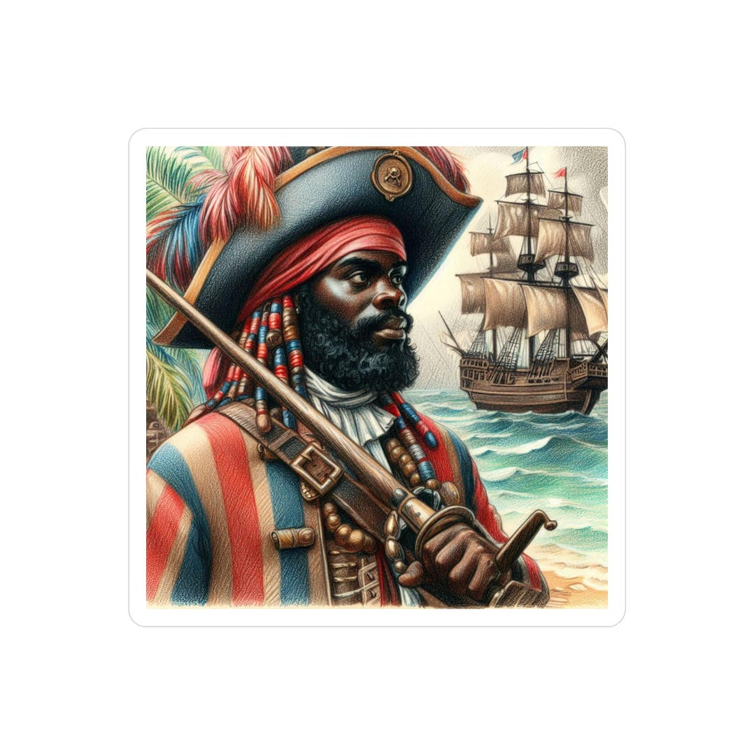 Bold Pirate Kiss-cut Vinyl Decals for Adventure Lovers, Nautical Decor ...