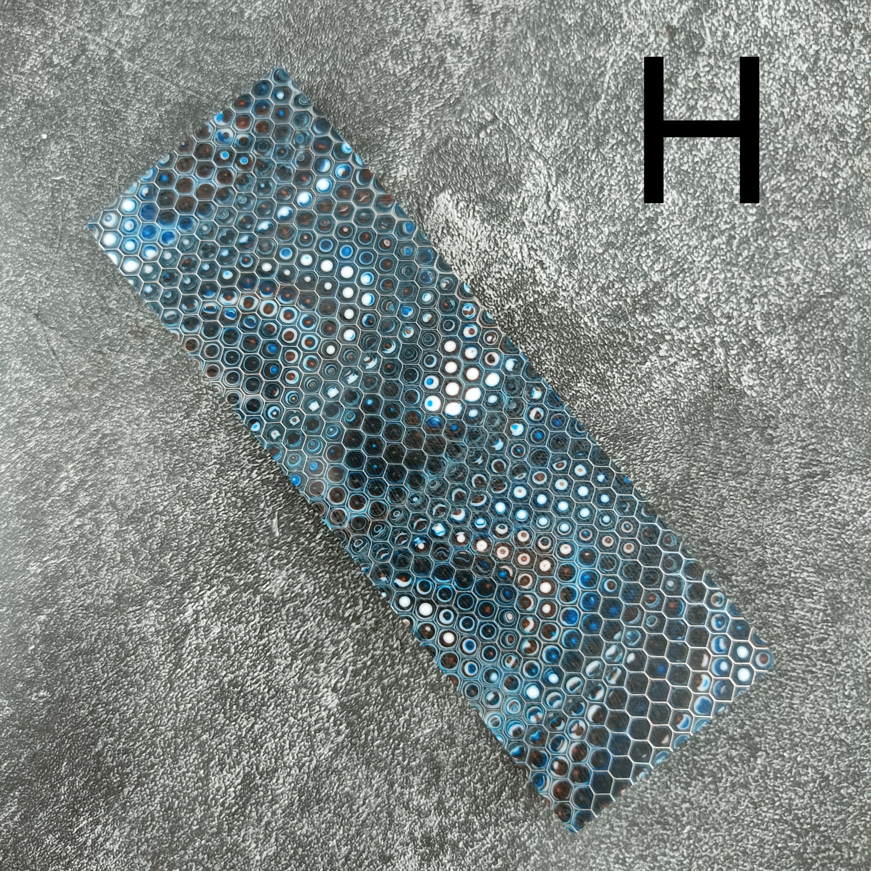 Resin Snake Skin Pattern Honeycomb DIY Knife Handle Material - Knife ...