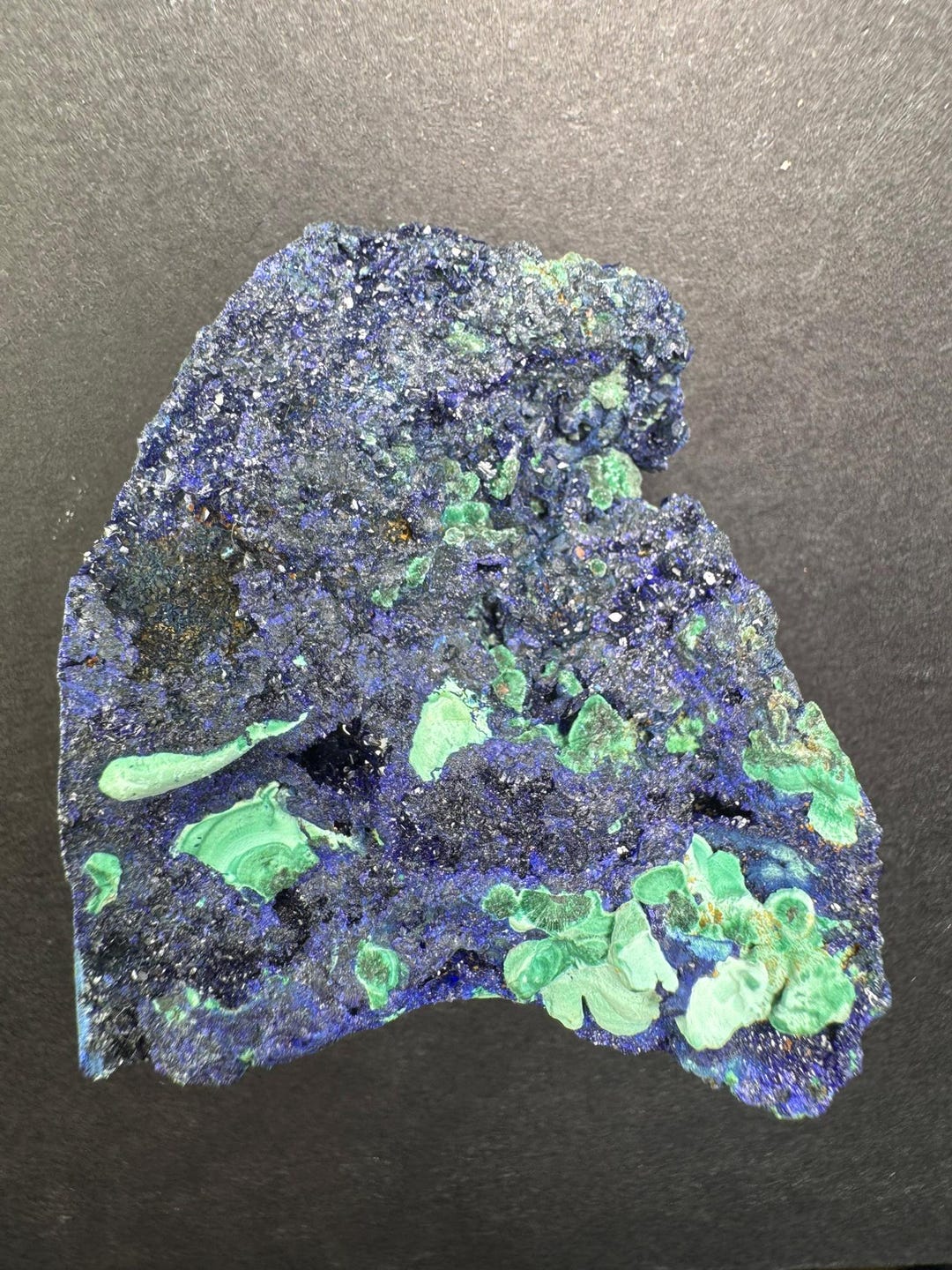Azurite on Malachite From China Rare Patterns Natural Unpolished - 96g ...
