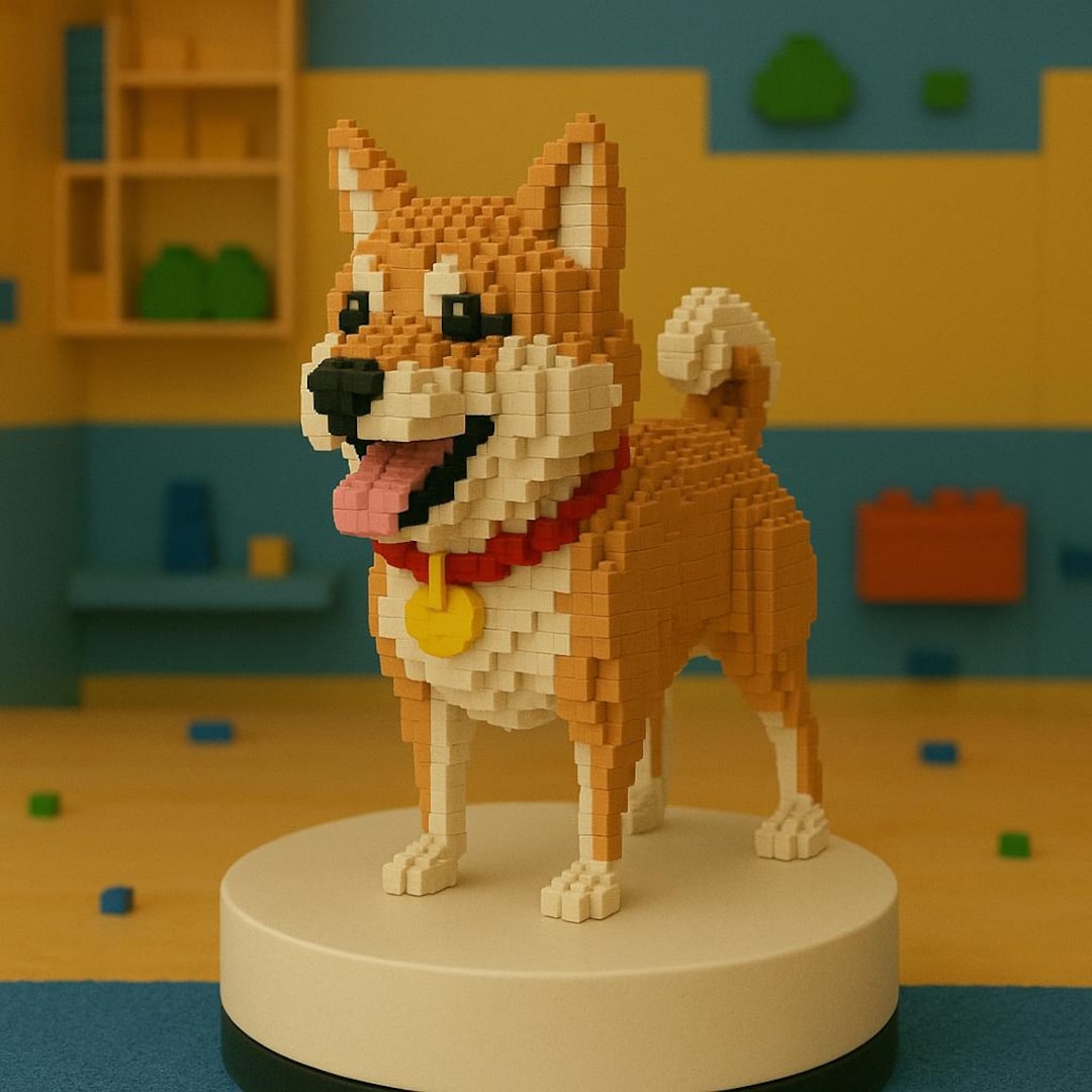 Shiba Inu Dog Building Brick Kit DIY Mini Model for Adults and Teens ...