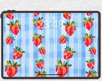 strawberry background ipad