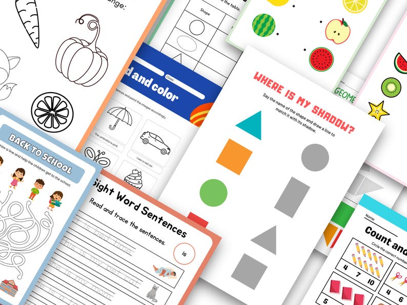 Toddler Busy Book Preschool Learning Binder Busy Binder for Kid ...