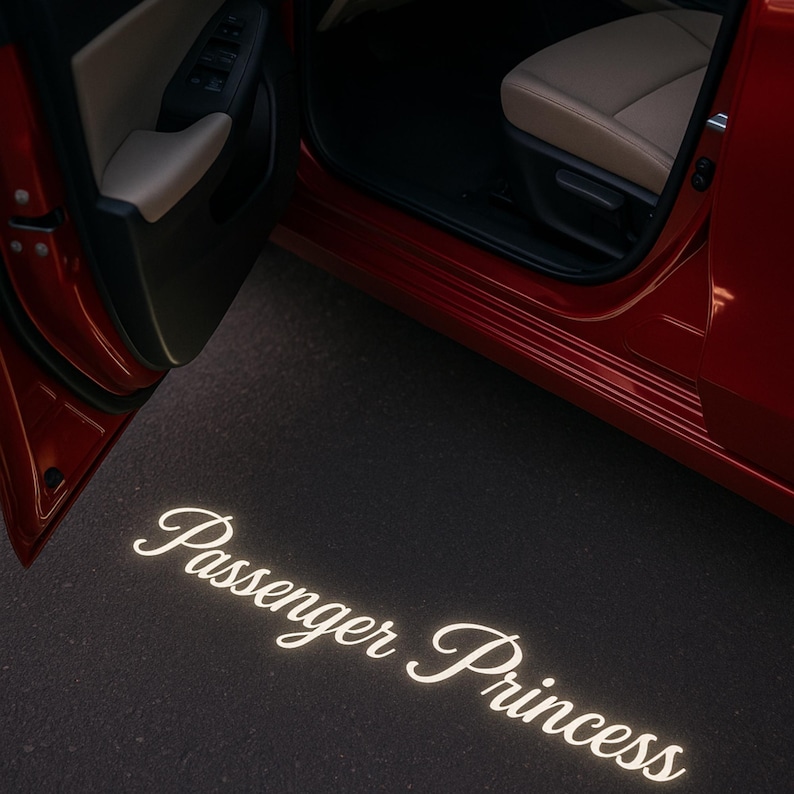 Passenger Princess Car Door LED Light - Girlfriend Gift, Gifts for Her ...