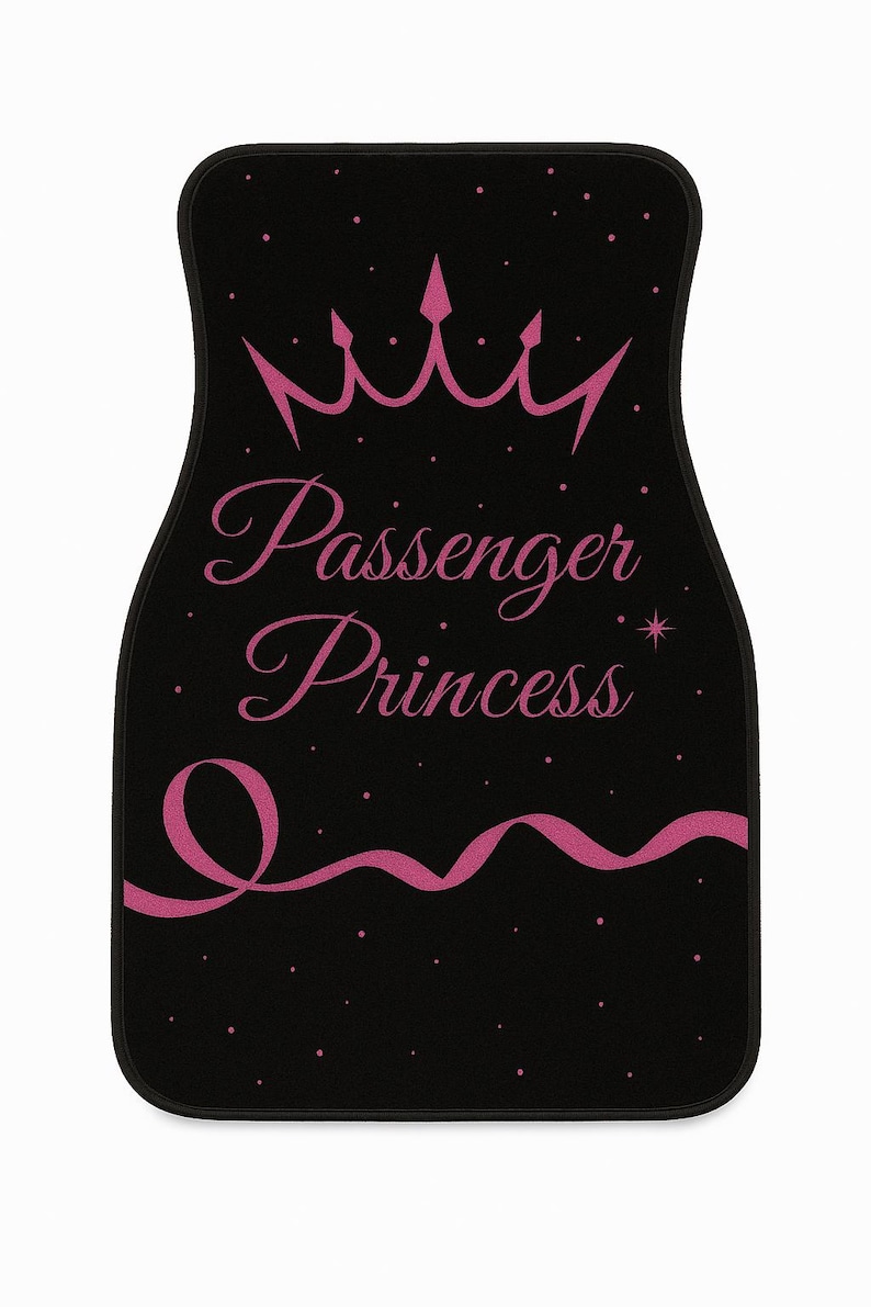 Passenger Princess Car Mat: Universal Fit, Non-slip Nylon - Etsy