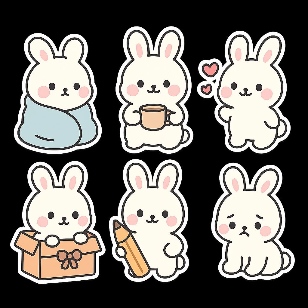 Digital Stickers, Coloring Pages, Tracing Worksheets & Aesthetic ...