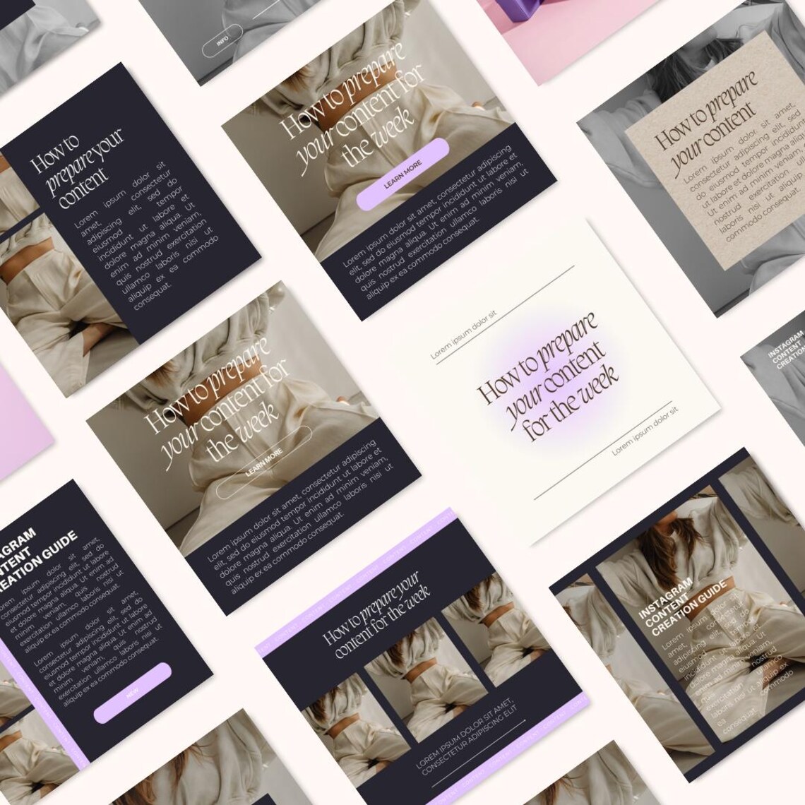 Instagram Post Template Dark, Sleek Minimalist Design for Boosting ...