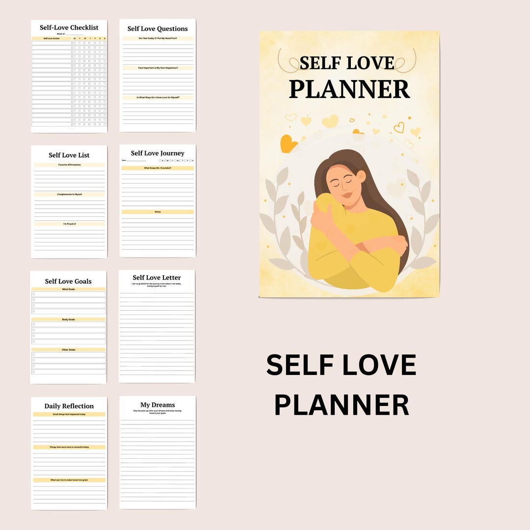 Self Love Printable, Digital Download, Self Love, Printable Planner ...