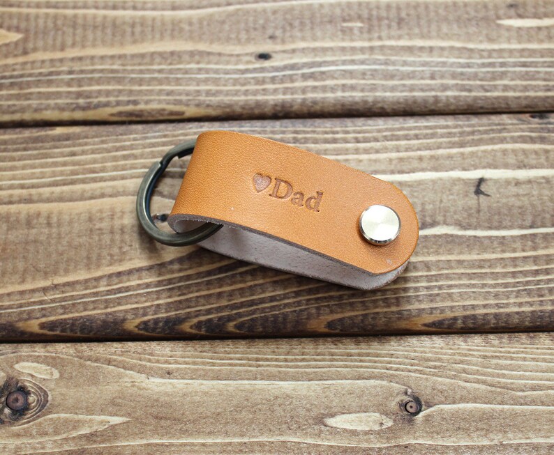 Personalized Leather KEY HOLDER Key Folder Key Chain Great | Etsy