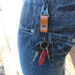 Personalized Spring Loaded Clip KEY CHAIN, Attachable to a Belt Loop ...