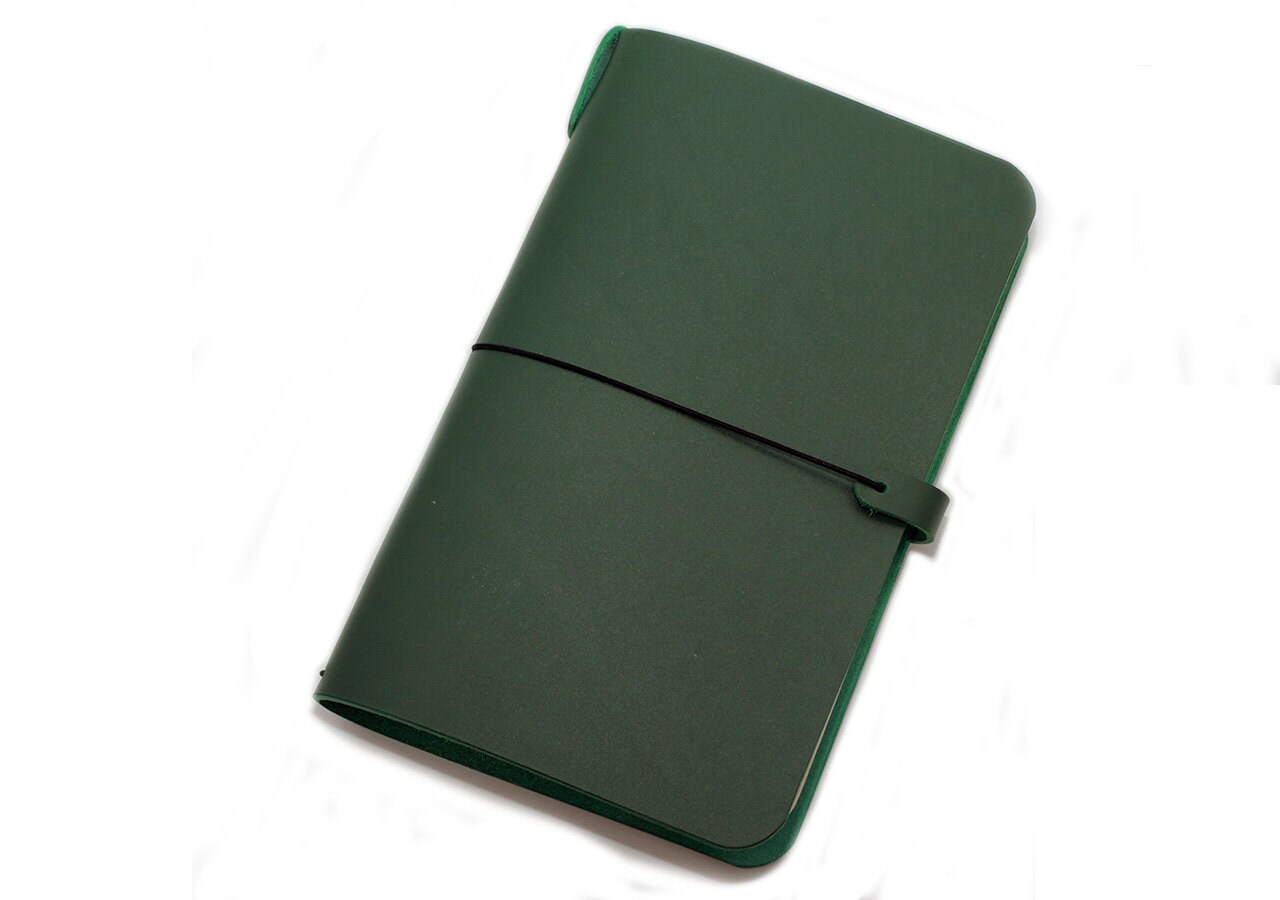 Personalized LEATHER COVER for Midori Field Notes Cahiers | Etsy