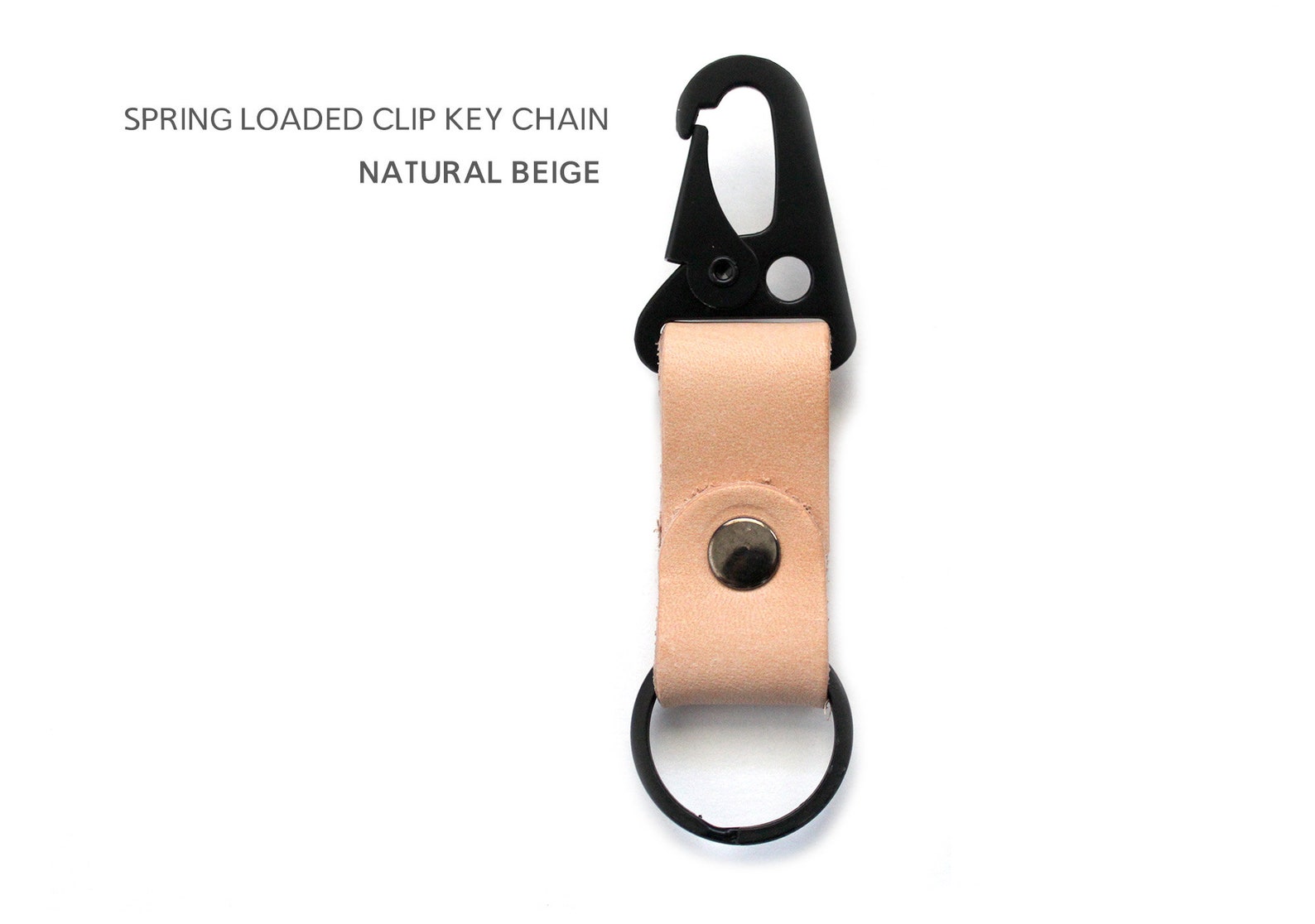 Personalized Spring Loaded Clip KEY CHAIN Attachable to a | Etsy