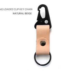 Personalized Spring Loaded Clip KEY CHAIN, Attachable to a Belt Loop ...