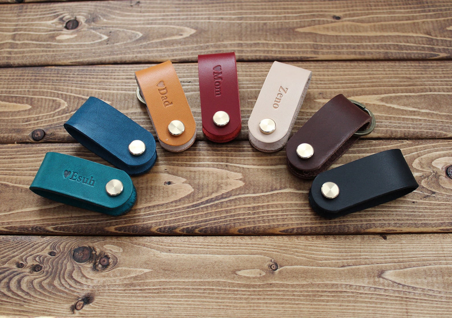 Personalized Leather KEY HOLDER Key folder key chain Great | Etsy