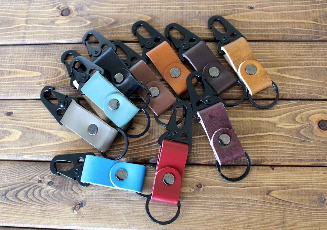 Personalized Spring Loaded Clip KEY CHAIN, Attachable to a Belt Loop ...