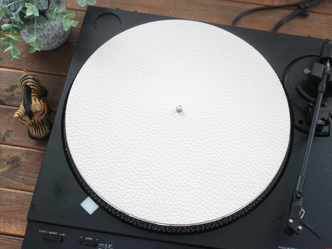 Full Grain Leather Turntable Mat, Turntable Slip Mat, Anti-static ...