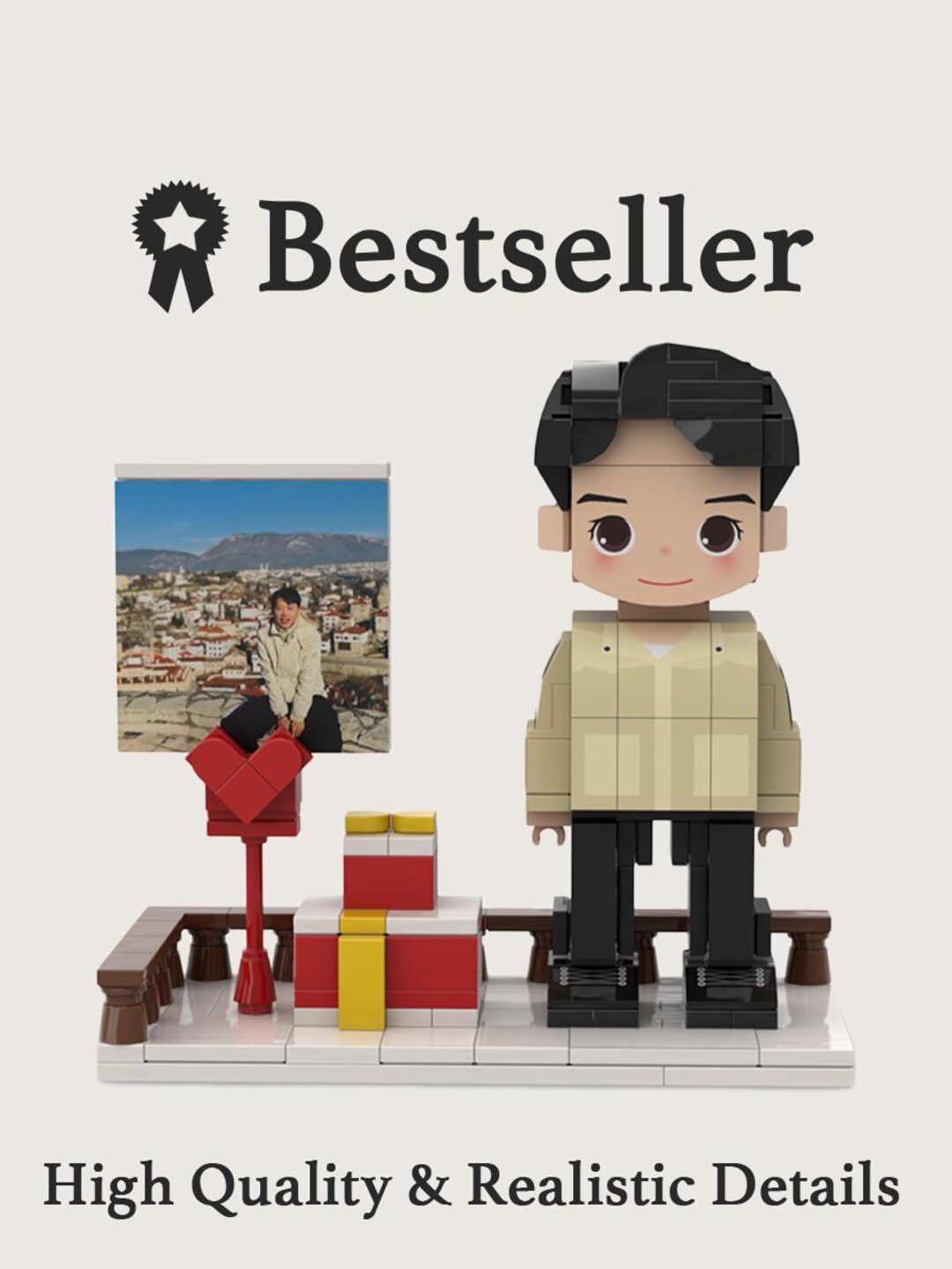 Custom Brick Me Figure From Your Photo, Personalized Building Blocks ...