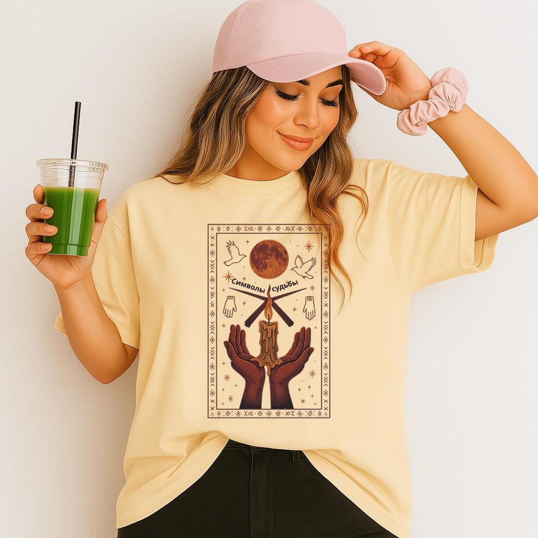 Russian Folklore Halloween T-shirt – Mystical Candle Moon Ravens Tee ...