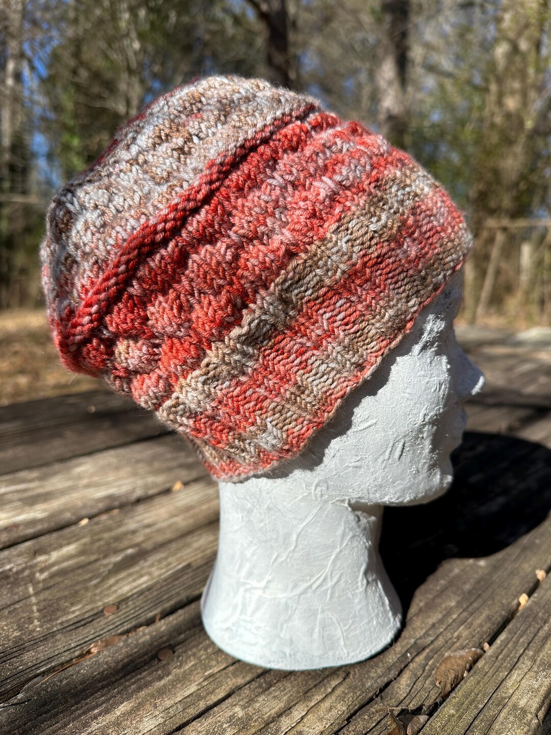 Soft, Super Wash Wool Bauble Hat, Open for Bun or Ponytail Thermal ...