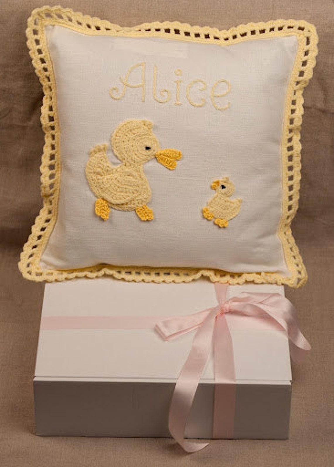 Personalised Ducks Cushion , Ducks Family Cushion , Farm Nursery Theme ...