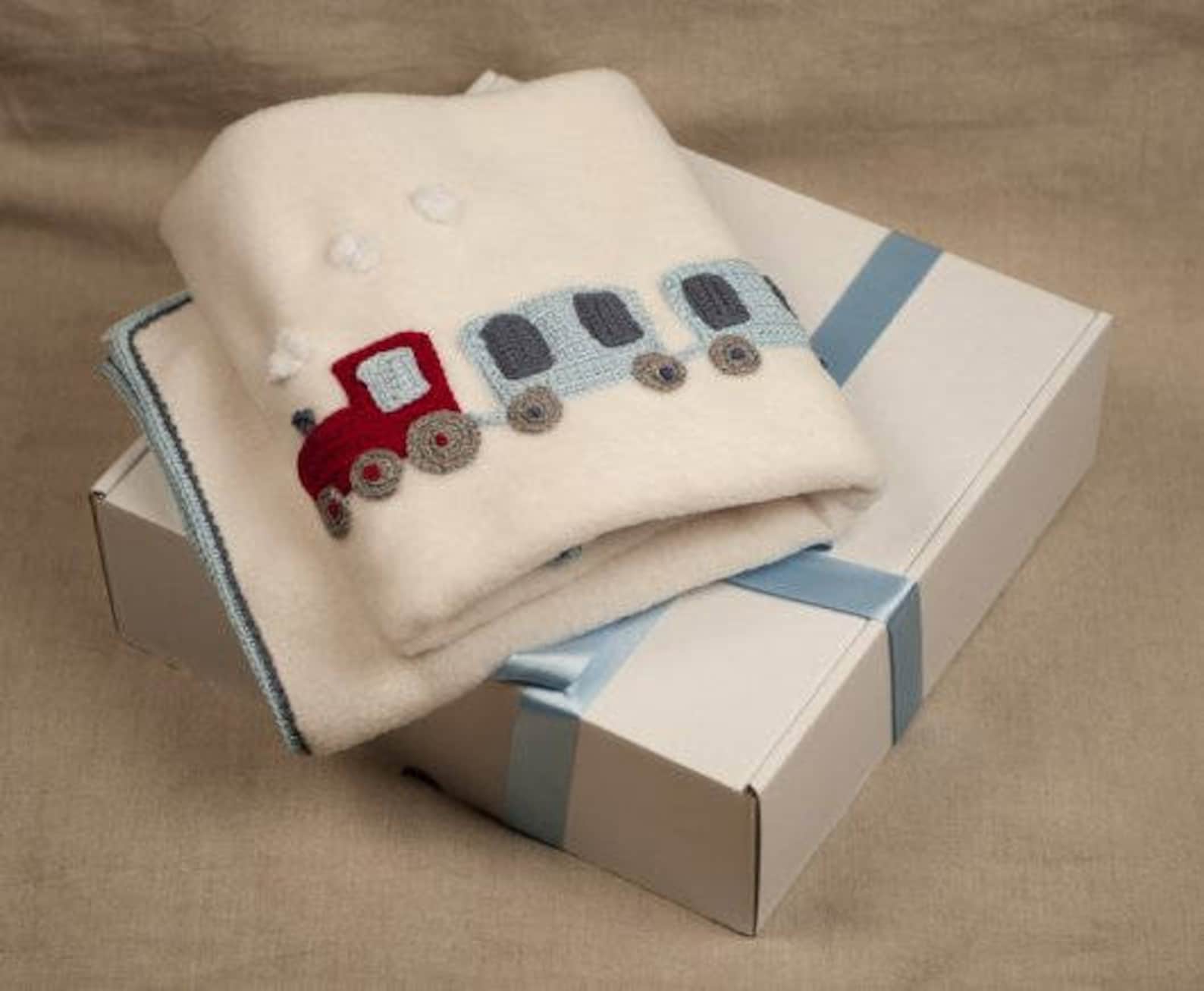 Personalised Train Crochet Blanket , Baby Room With Train , Crochet ...