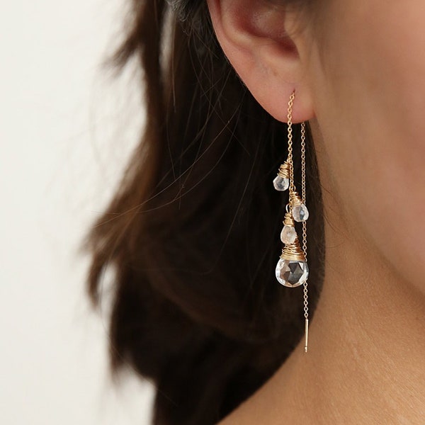 Ear Thread Earrings - Etsy