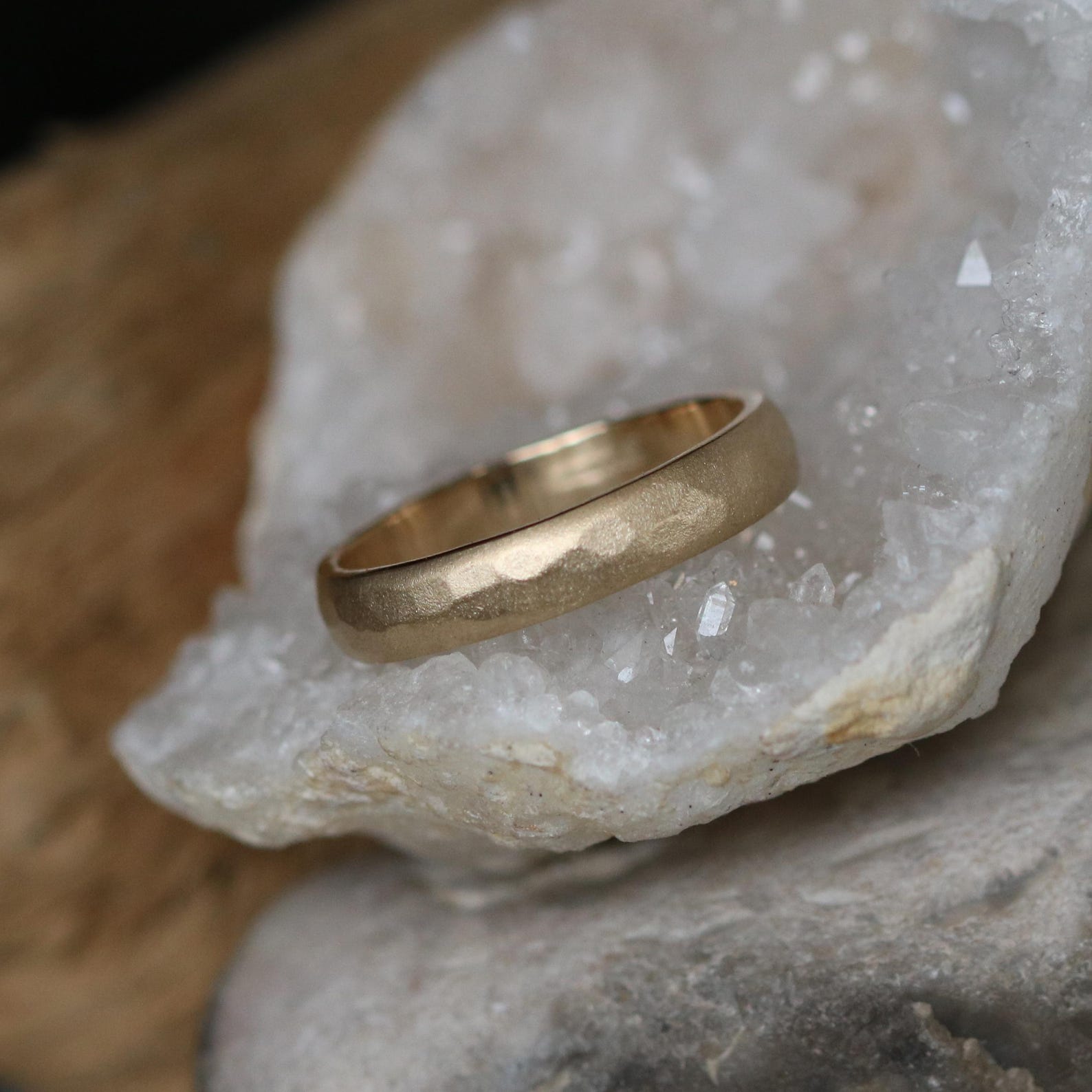 Firestone Band - Gold Band, Wedding Ring, Textured Band, Wedding Band ...