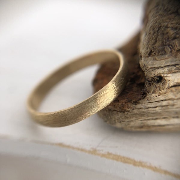 Matte Wedding Ring - Etsy UK