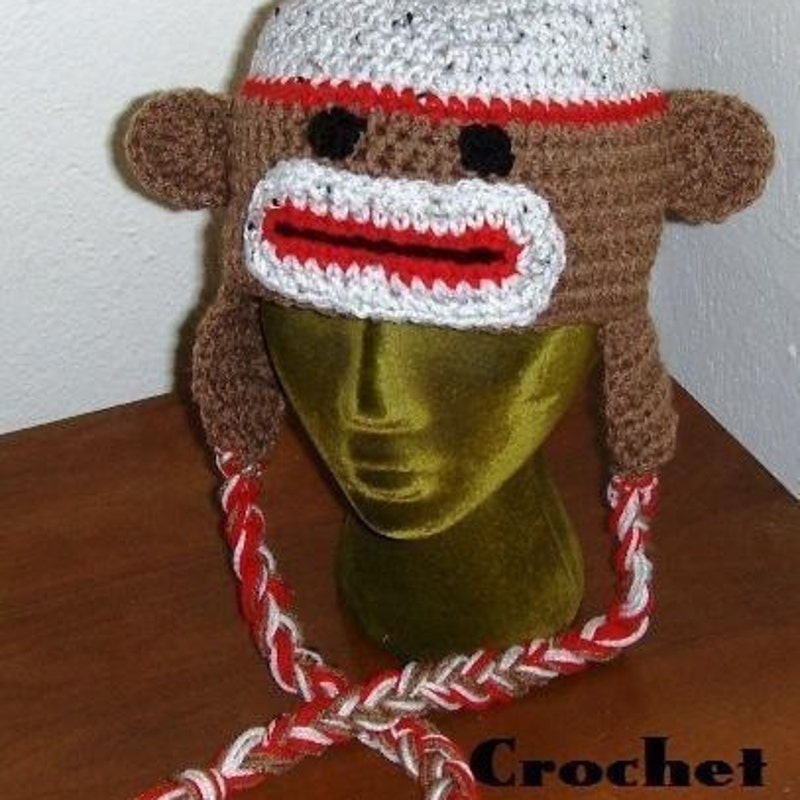 Sock. Monkey Hat - Etsy