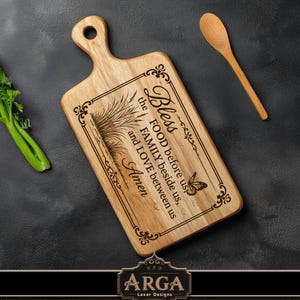 Kitchen Blessing SVG Laser File: Cutting Board Engraving (digital ...