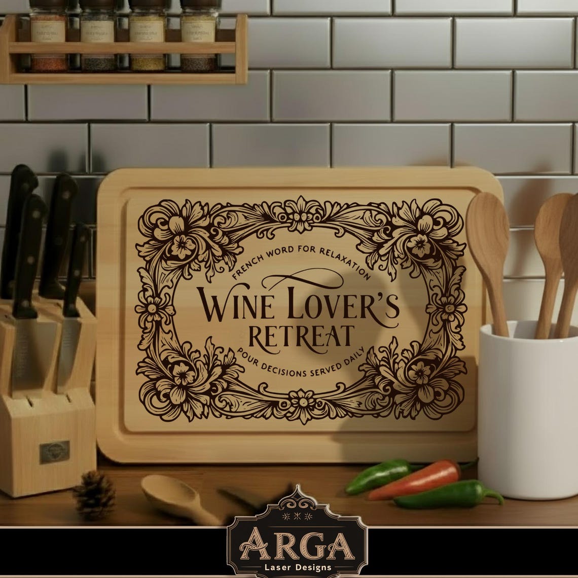 10 Quotes Charcuterie Charcuterie Board SVG Laser File: Cutting Board ...