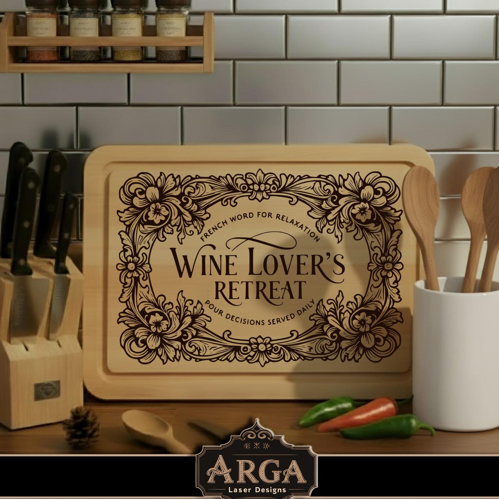 10 Quotes Charcuterie Charcuterie Board SVG Laser File: Cutting Board ...