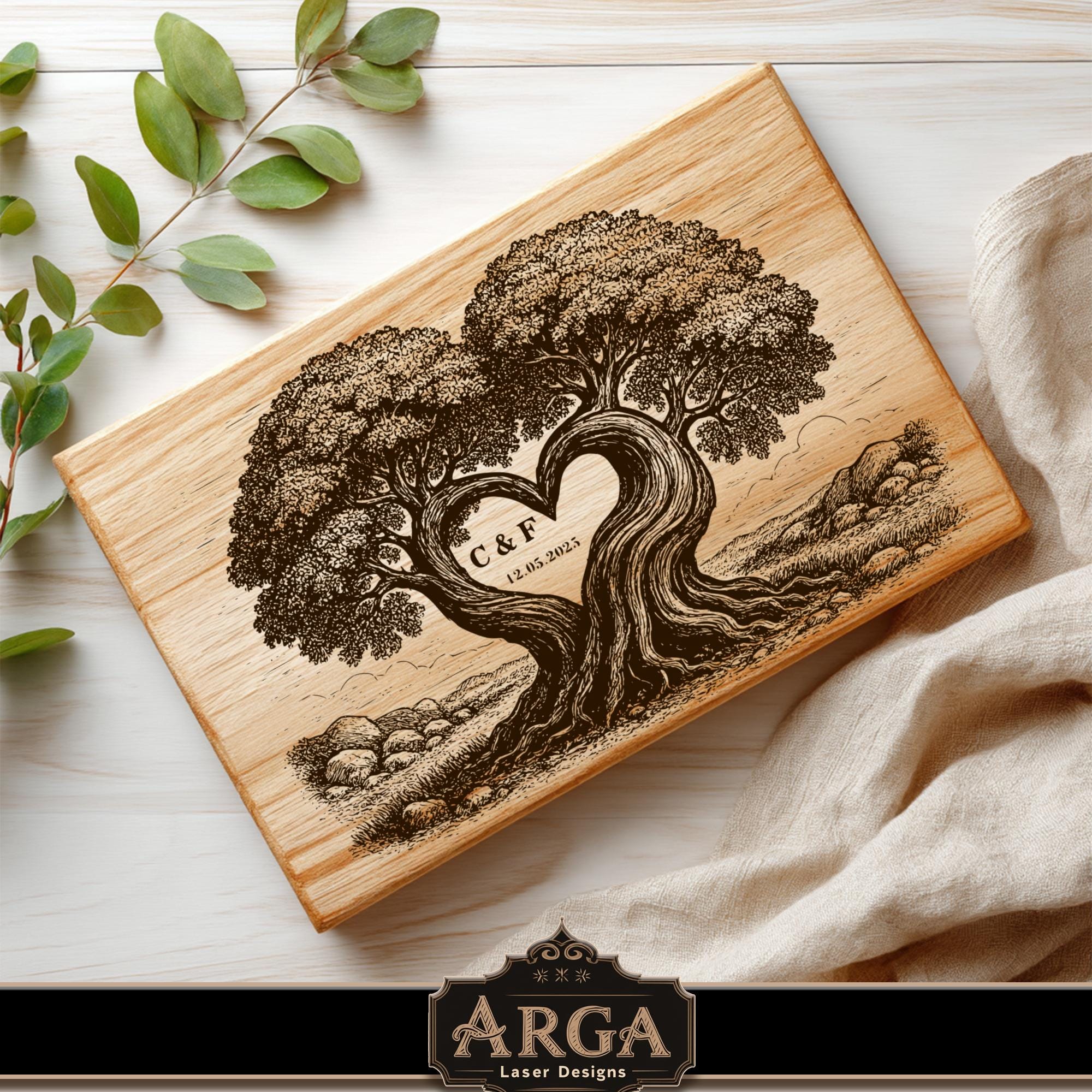 Tree of Love Charcuterie Board SVG Laser File (digital Download) - Etsy