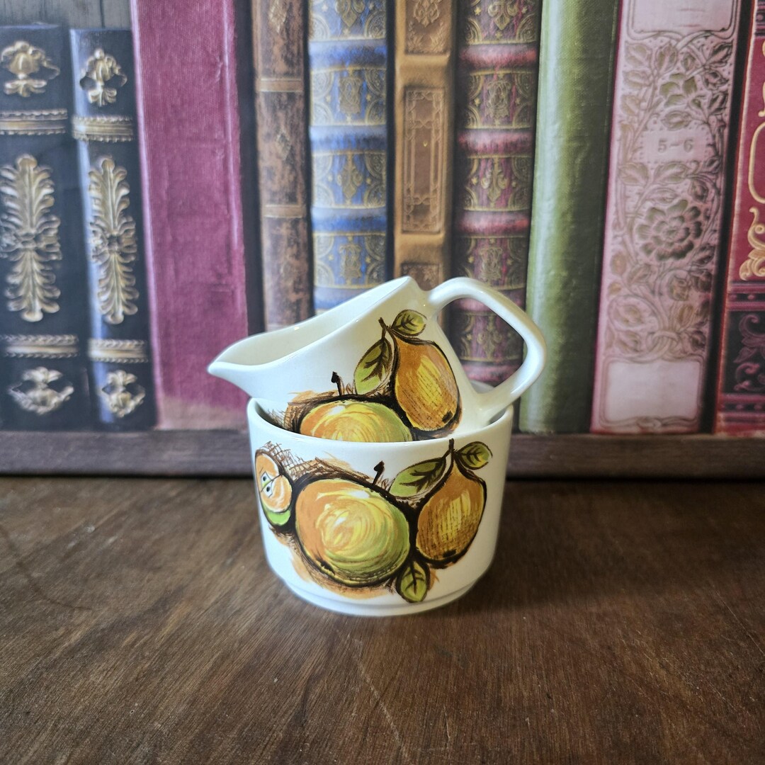 1960s J&G Meakin Eden Studio Pottery Creamer and Sugar Bowl. - Etsy