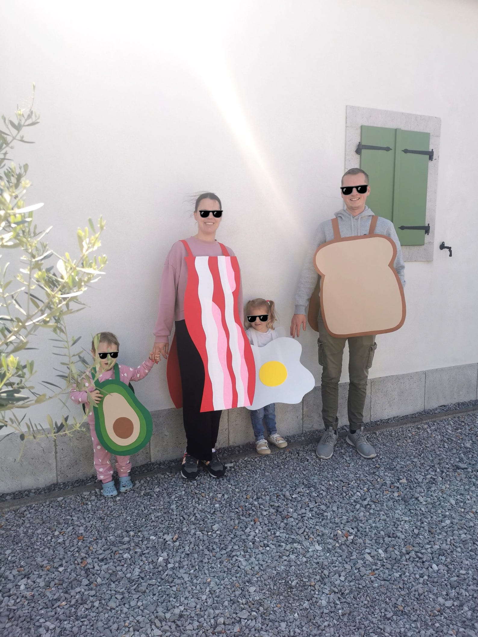 SAMPLE SALE SET Family Handmade Felt Breakfast Costumes / Group Costume ...