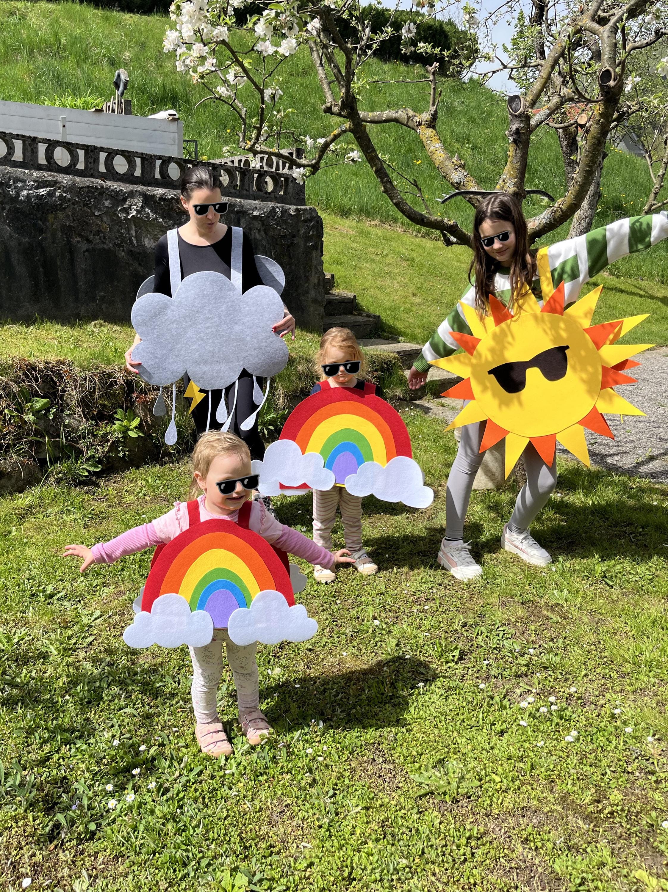 Felt Cloud & Rain Costume: Handmade Kids/adult Dress Up - Etsy