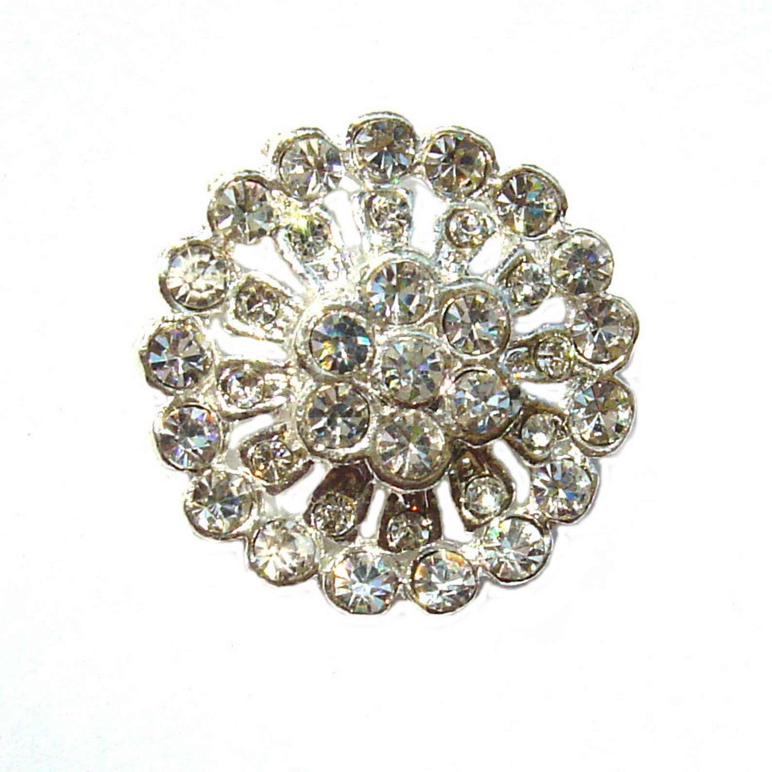 5 Crystal Rhinestone Buttons for Wedding Invitation Cake - Etsy