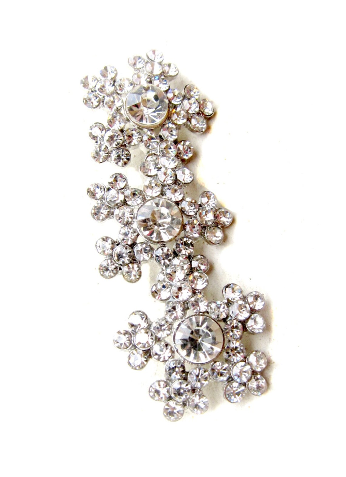 5 Crystal Rhinestone Buttons for Wedding Invitation Card Hair - Etsy