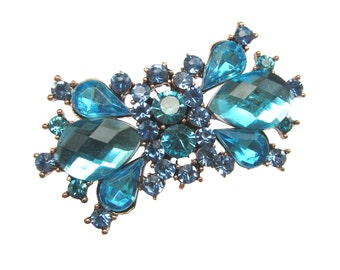 10 Pcs Dark Royal Blue Rhinestone Button Crystal Embellishment - Etsy