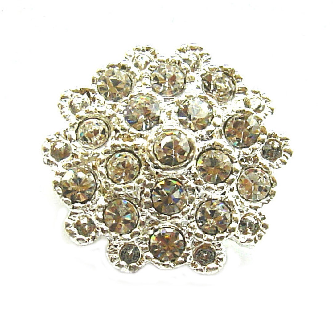 20 Crystal Rhinestone Buttons for Wedding Decoration - Etsy