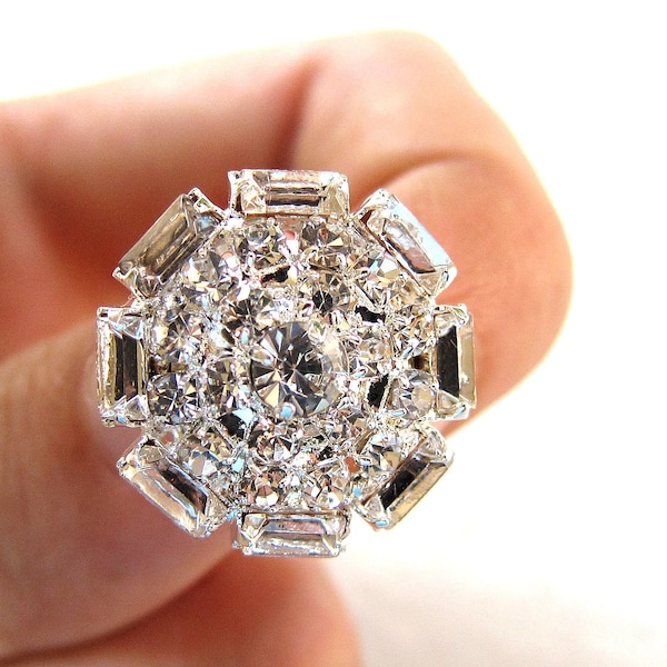 Black Rhinestone Buttons - Etsy