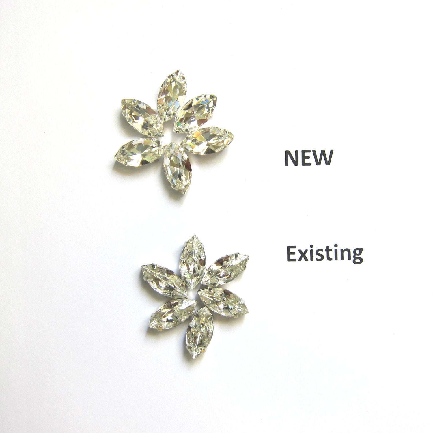 50 Rose Montees Emerald Cut 6mm X 4mm Rhinestone Beads for - Etsy